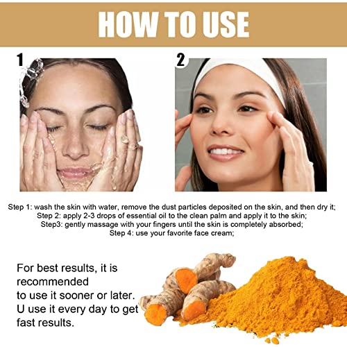2022 New Turmeric Dark Spot Corrector Serum,Natural Turmeric Dark Spot Corrector Serum for Face, Skin Care Moisturizing Repair Serum(2PCS-60ml)