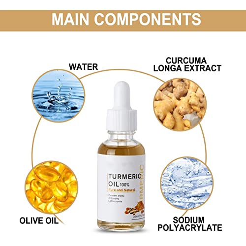 2022 New Turmeric Dark Spot Corrector Serum,Natural Turmeric Dark Spot Corrector Serum for Face, Skin Care Moisturizing Repair Serum(2PCS-60ml)