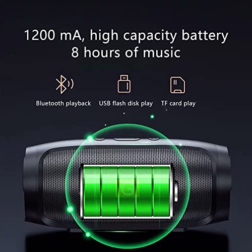 Qiopertar Wireless Handheld Bluetooth Speaker, Dual Speaker, Outdoor Portable Subwoofer, Home Radio, Mini Sound System Deals