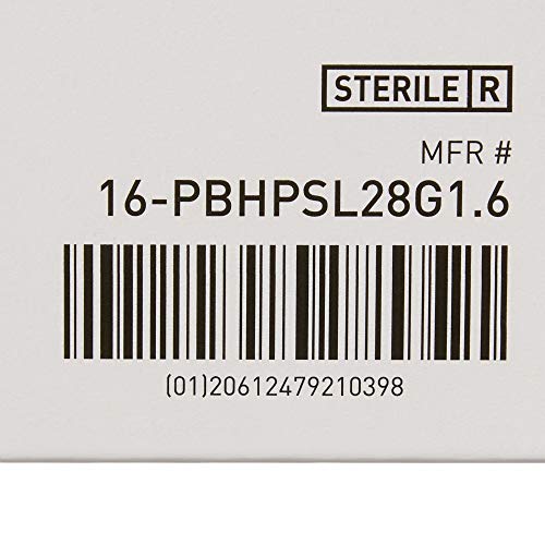 McKesson Prevent HP Safety Lancets, Sterile, Push-Button, 28 Gauge, 1.6 mm, 100 Count, 1 Pack