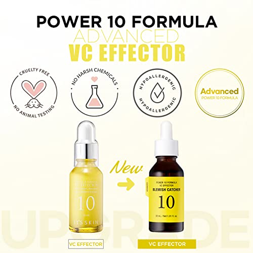 It'S SKIN Power 10 Formula VC Effector Ampoule Serum 1.01 fl oz β Vitamin C Dark Spot Corrector β Anti Aging for Uneven Skin Texture β Evens Tone, Fade Age Spots, Pigmentation β For Sensitive Skin
