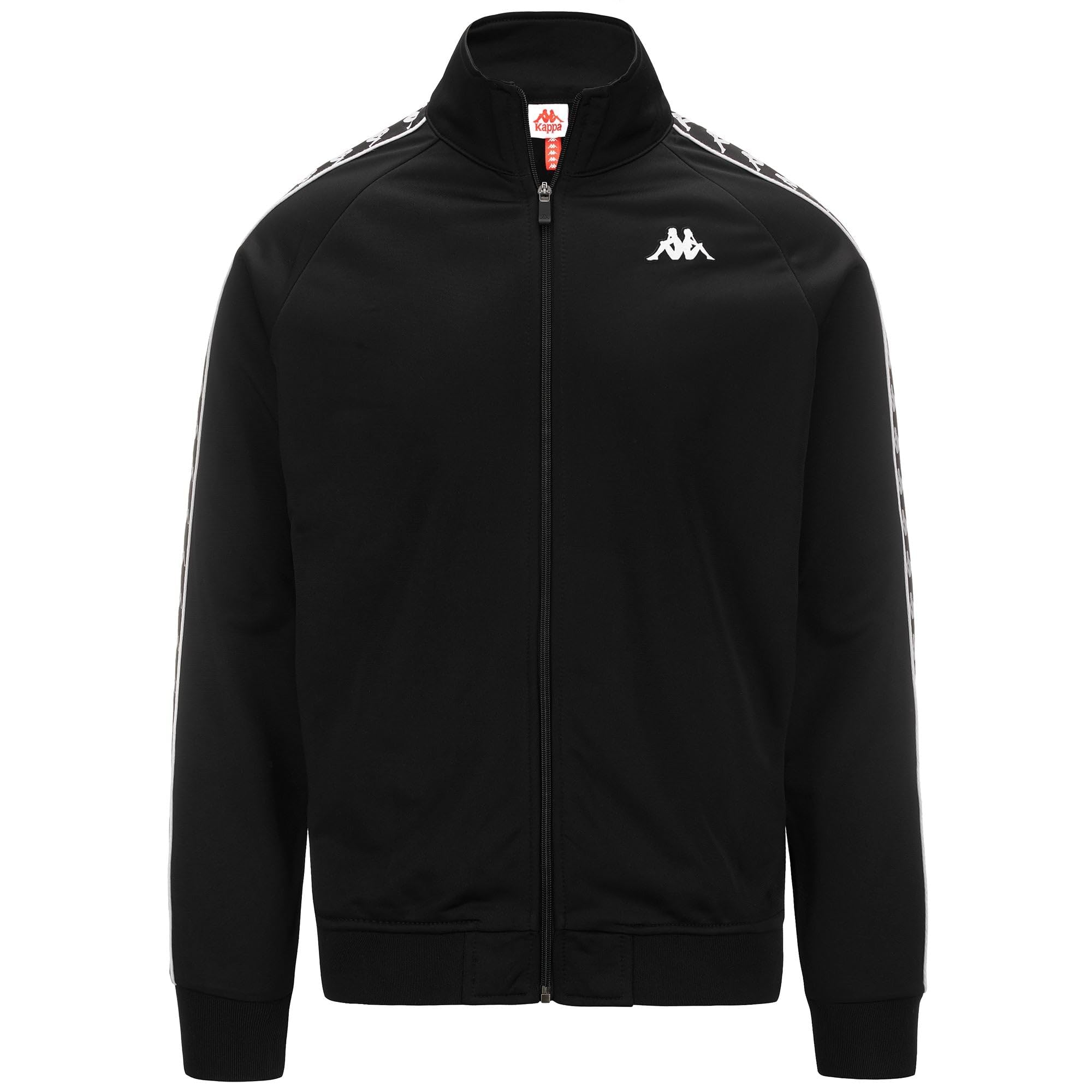 Kappa Man Sweatshirt with Zip 301EFU0 F66 Banda Anniston Slim XXL Nero/Bianco