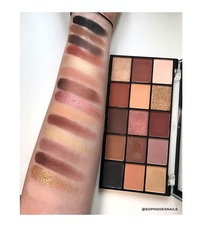 Makeup Revolution Reloaded Palette, Makeup Eyeshadow Palette, Includes 15 Shades, Lasts All Day Long, Cruelty Free, Iconic 3.0, 16.5g