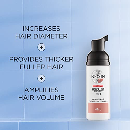 Nioxin System 4 Scalp & Hair Treatment, Color Treated Hair with Progressed Thinning, 3.4 oz