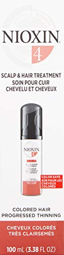 Nioxin System 4 Scalp & Hair Treatment, Color Treated Hair with Progressed Thinning, 3.4 oz