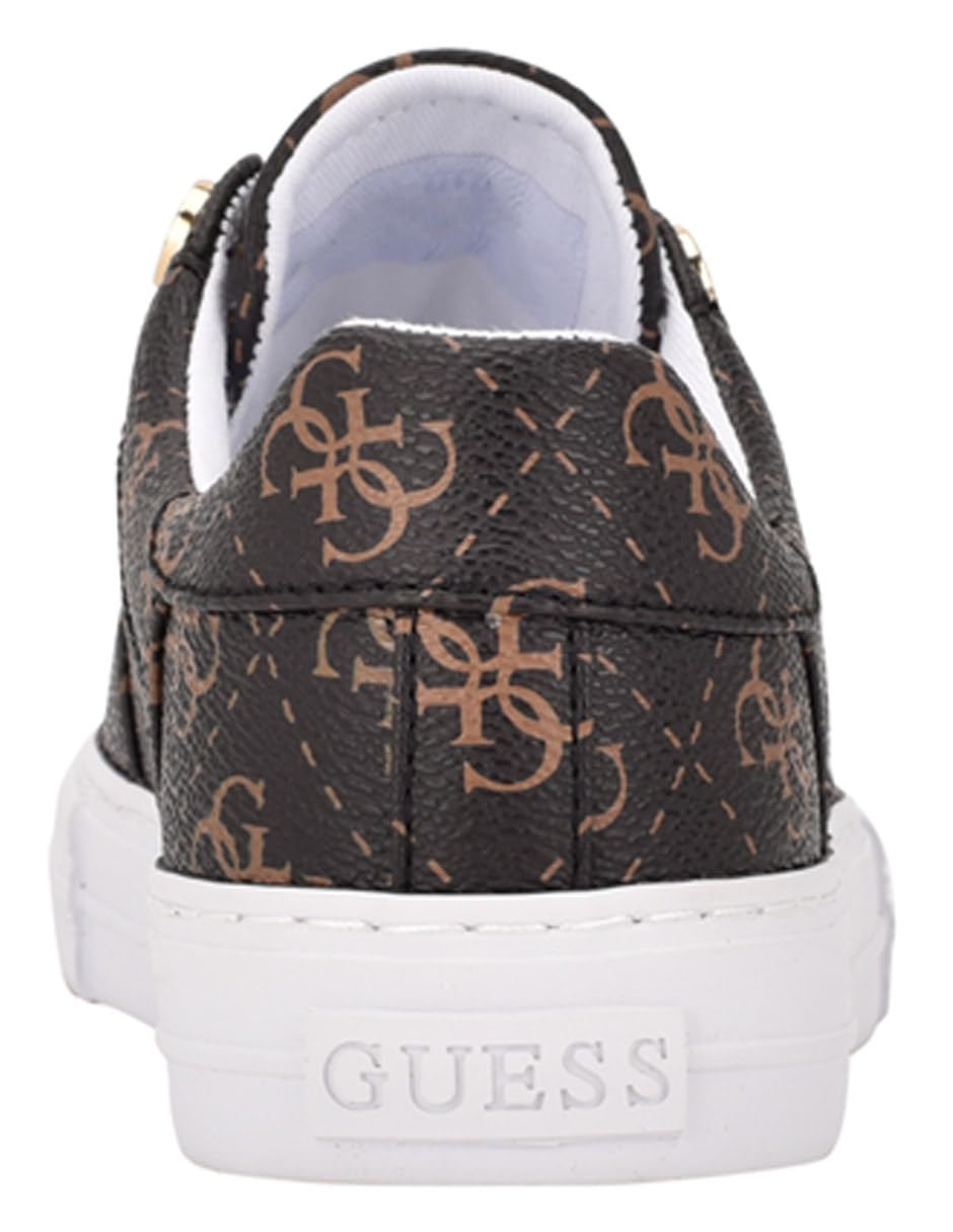Guess Women's Loven3 Sneaker, Brown Multi 908, 7.5