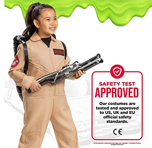 Disguise Ghostbusters Costume for Kids, Official Ghostbusters Classic Jumpsuit with Proton Pack Accessory, Child Size Large (10-12)