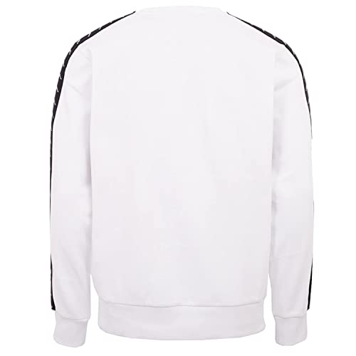 Kappa Lasse Sweatshirt 312008-11-0601, Mens, Bright White, M