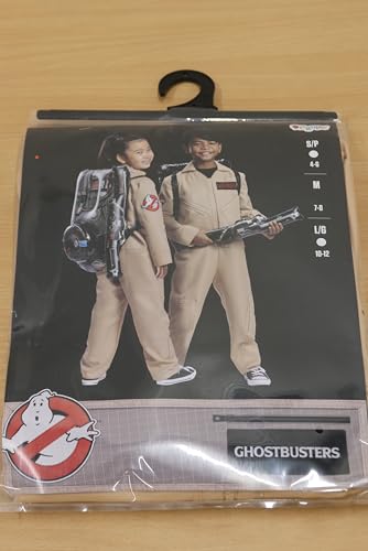 Disguise Ghostbusters Costume for Kids, Official Ghostbusters Classic Jumpsuit with Proton Pack Accessory, Child Size Large (10-12)