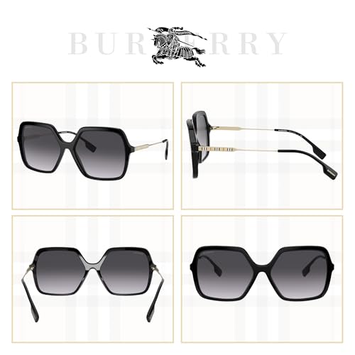 BE4324 Isabella 30018G 59MM Black/Grey Gradient Square Sunglasses for Women + BUNDLE with Designer iWear Eyewear Kit