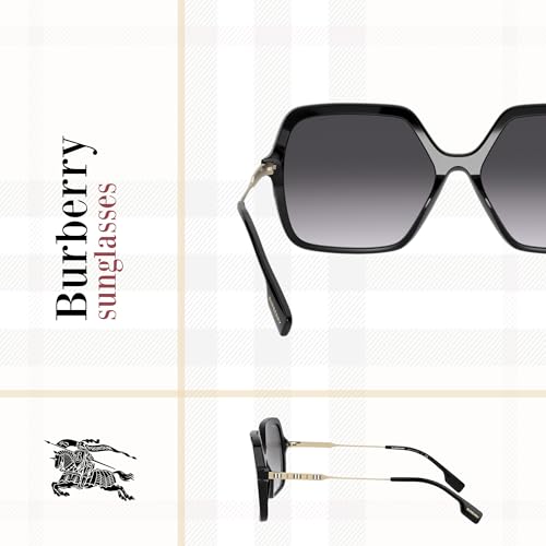 BE4324 Isabella 30018G 59MM Black/Grey Gradient Square Sunglasses for Women + BUNDLE with Designer iWear Eyewear Kit