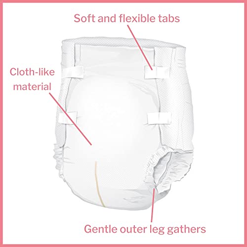 McKesson Super Briefs, Incontinence, Moderate Absorbency, Medium, 16 Count, 6 Packs, 96 Total