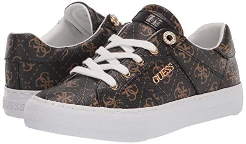 Guess Women's Loven3 Sneaker, Brown Multi 908, 7.5