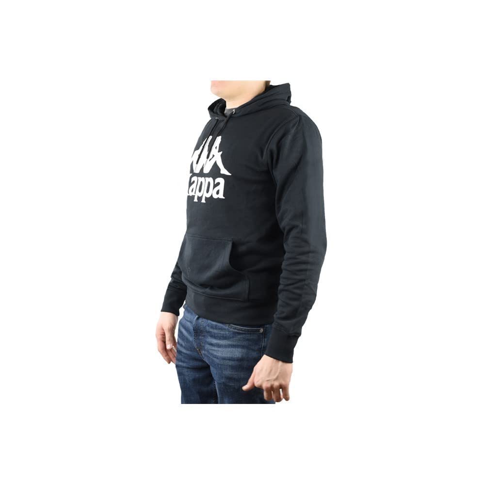 Kappa Men's Standard Sweatshirt, Caviar, Medium