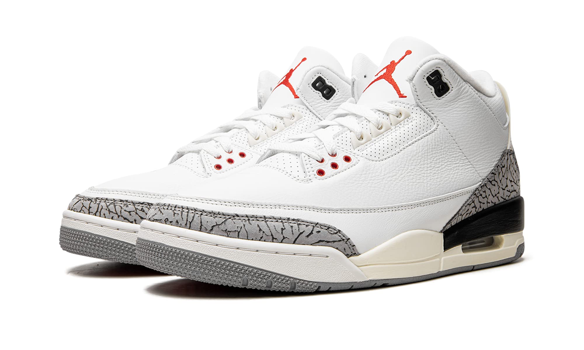 Jordan Mens Air 3 DN3707 100 White Cement Reimagined - Size 12
