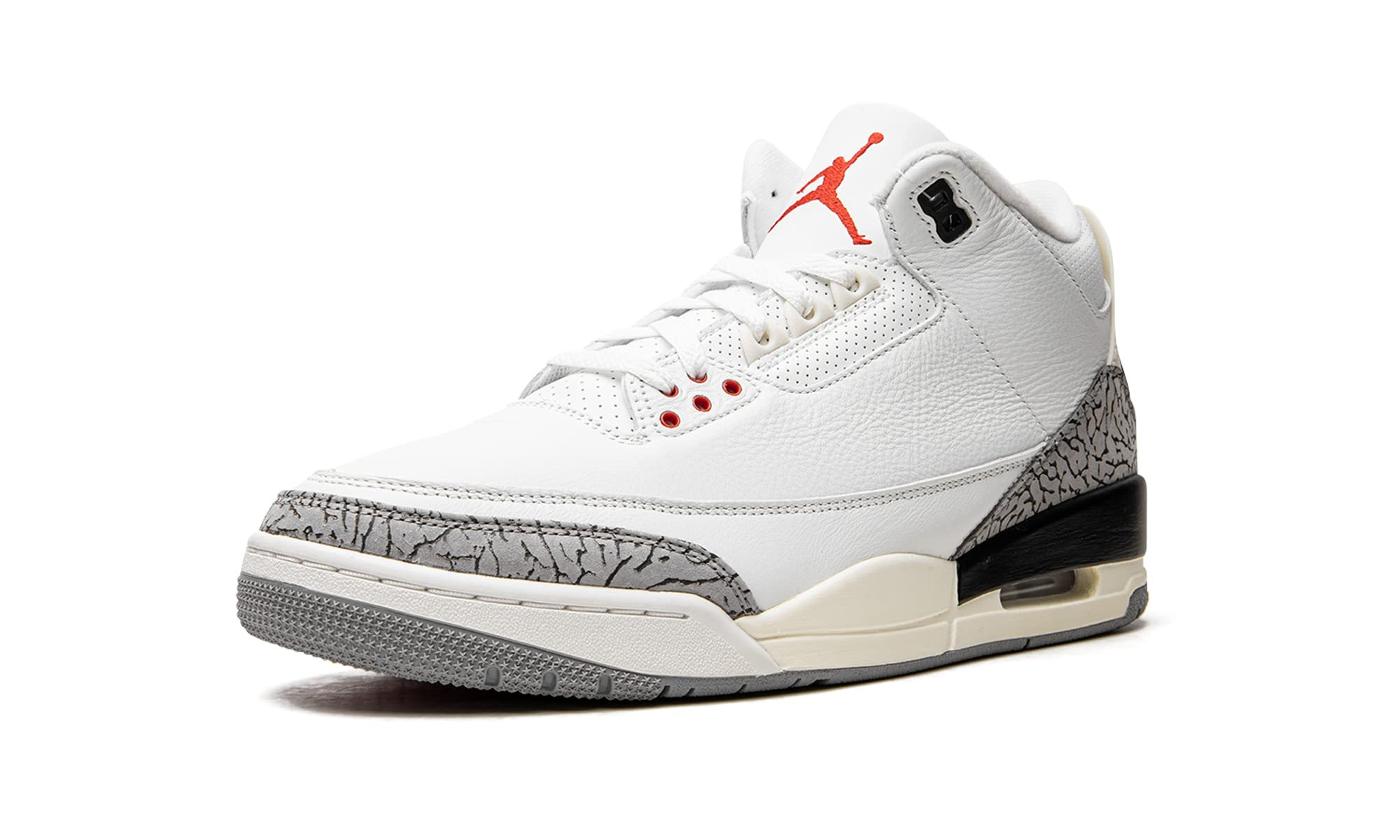 Jordan Mens Air 3 DN3707 100 White Cement Reimagined - Size 12