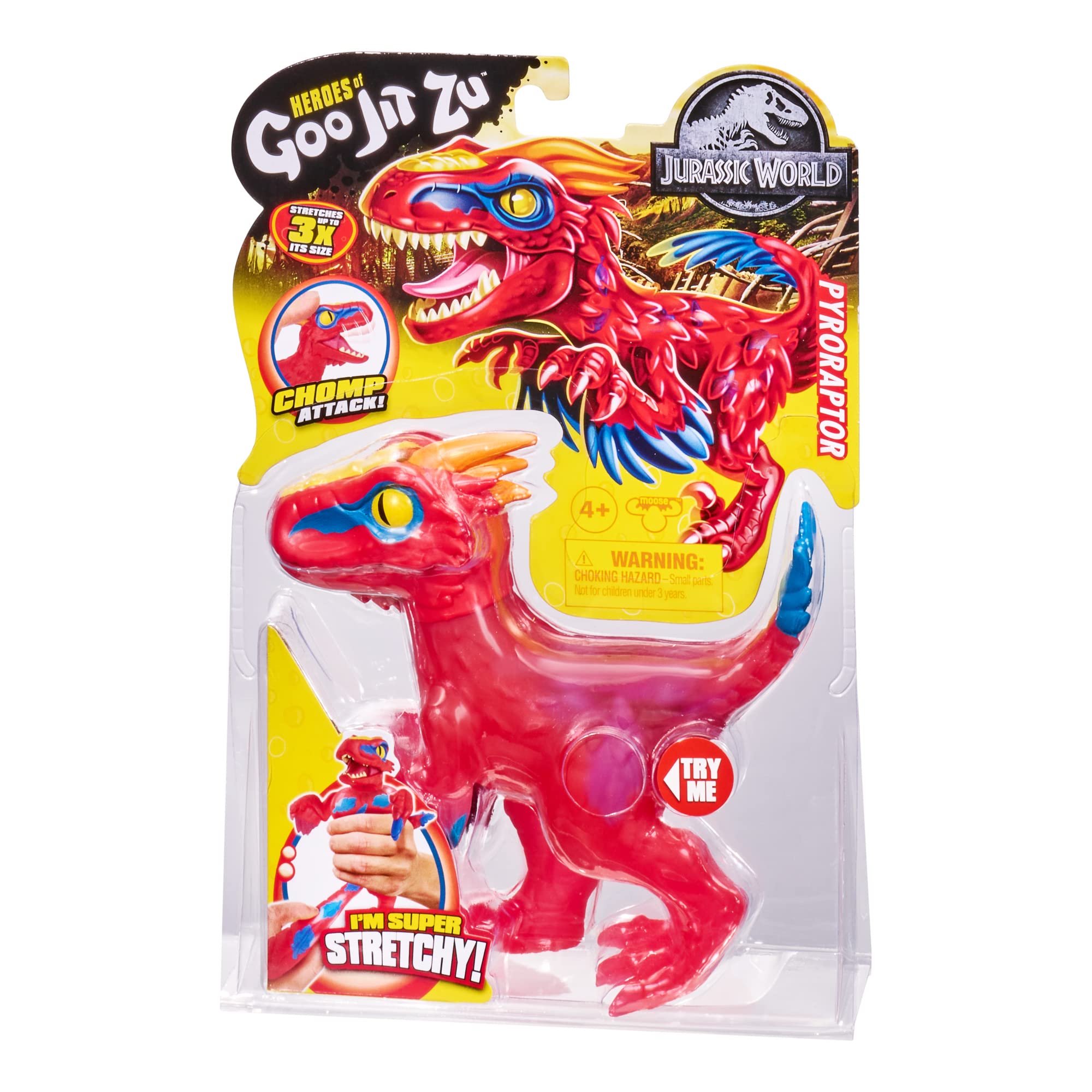 Heroes of Goo JIT Zu - Licensed Jurassic World - Chomp Attack - Stretch Pyroraptor
