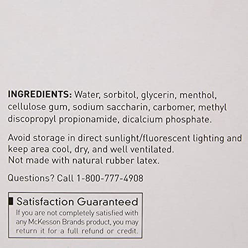 McKesson Oral Foam Swabs with Dentifrice, Gentle and Daily Oral Cleaning, Mint, 250 Count, 1 Pack