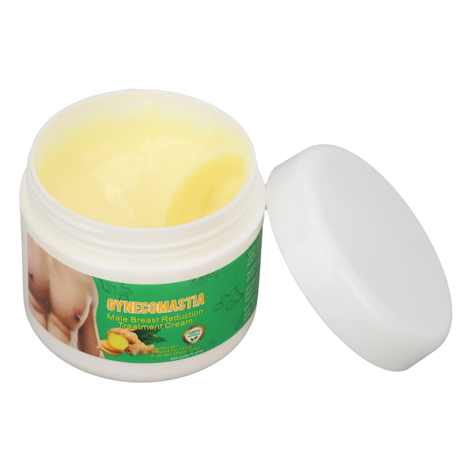 AYNEFY Gynecomastia Cream, 30ml Gynecomastia Tightening Ginger Cream, Man Chest Creams, Body Shaping Male Ginger Creams, Gynecomastia Male Chest Tightening Ginger Creams
