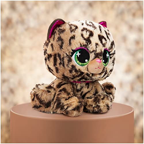 GUND P.Lushes Designer Fashion Pets Sadie Spotson Leopard Cat Plush, Premium Stuffed Animal, Black and Pink, 9β