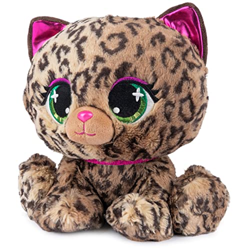 GUND P.Lushes Designer Fashion Pets Sadie Spotson Leopard Cat Plush, Premium Stuffed Animal, Black and Pink, 9β