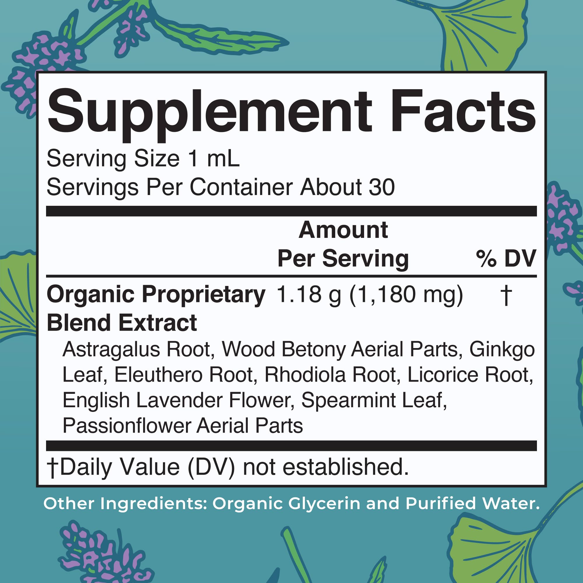 MaryRuth Organics Kids Brain Supplements for Memory and Focus, USDA Organic Drops with Ginkgo Biloba, Rhodiola Root & Licorice Root, Focus & Attention, Calm, Vegan, Non-GMO, Gluten Free, 30 Servings