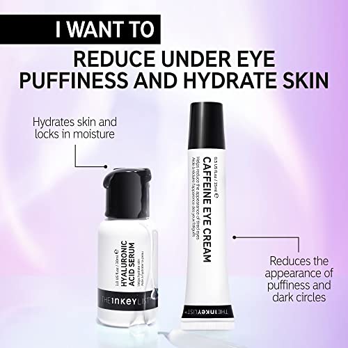 The INKEY List Caffeine Eye Cream, Reduce Eye Puffiness and Dark Circle, Blur Fine Lines, 0.5 fl oz