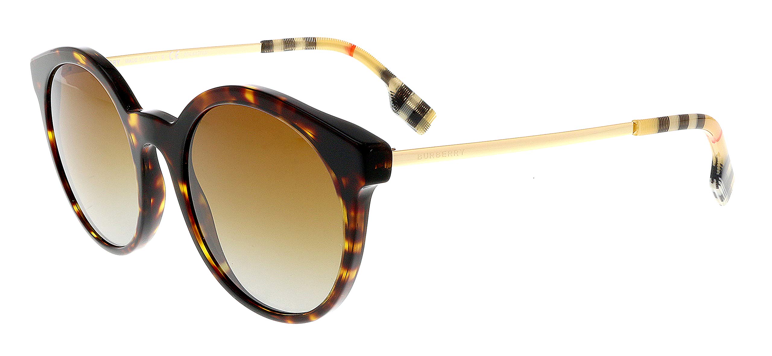 BURBERRY 0BE4296 Dark Havana/Polarized Brown Gradient One Size