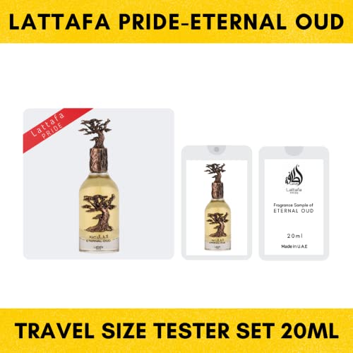 Lattafa Perfumes Eternal Oud Tester EDP Unisex 20ml, 0.70 Fl Oz (Pack of 1), 20.0 milliliters
