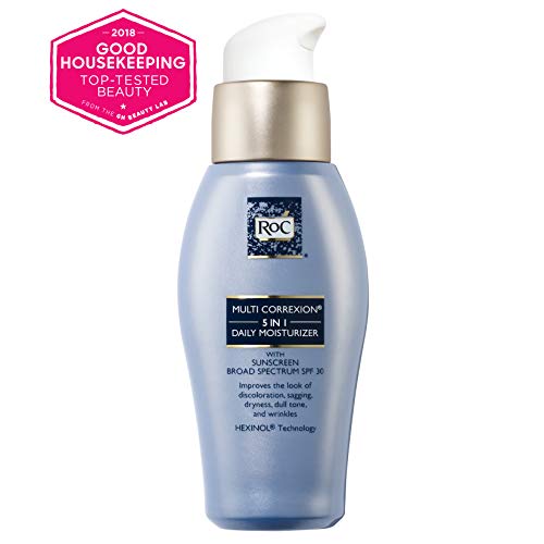 RoC Multi Correxion 5 in 1 Anti-Aging Daily Face Moisturizer with Broad Spectrum SPF 30 & Shea Butter, Skin Care Treatment for Women & Men, 1.7 Ounces (Packaging May Vary)