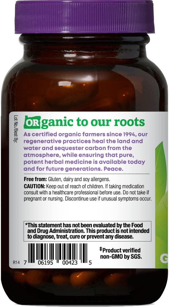 Oregon's Wild Harvest Non-GMO Ginkgo Certified Organic Capsules 90 Count