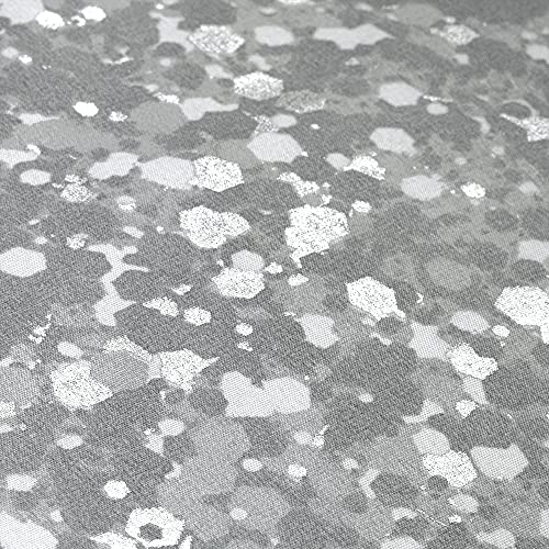 Lush Decor Glitter Ombre Metallic Print Shower Curtain, 72" x 72", Blush & Gray