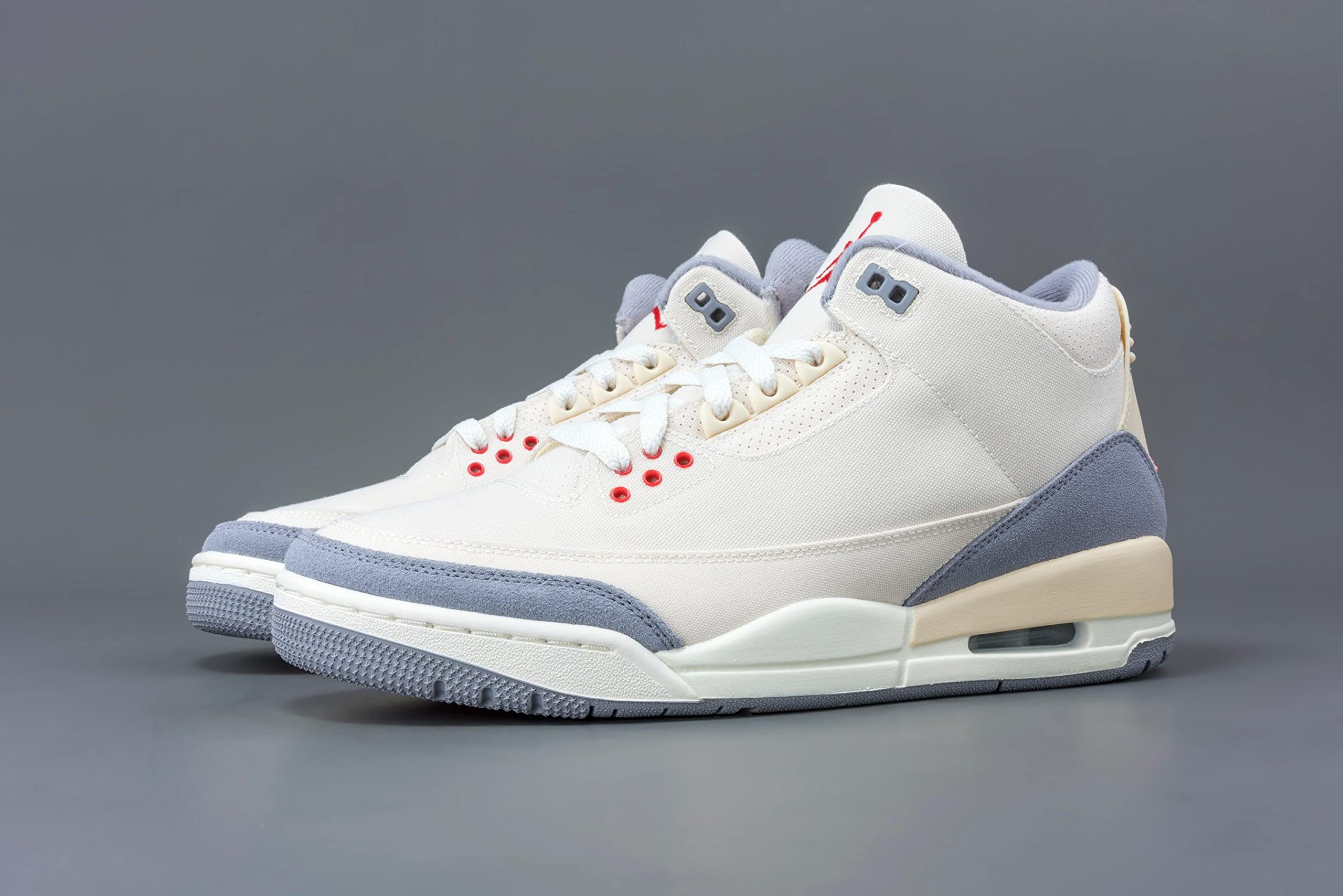 Jordan Mens Air 3 DH7139 100 Muslin - Size 12