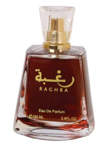 Lattafa Raghba for Women Eau de Parfum Spray, 3.4 Ounce