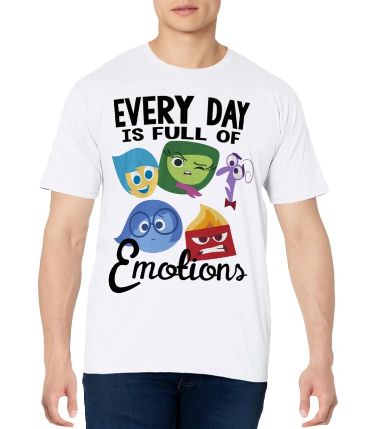 Disney Pixar Inside Out Every Day Is Full Of Emotions Group T-Shirt