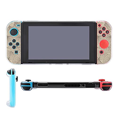 ERFGT Gin-Kgo Pat-Tern Case for Nintendo Switch with Screen Protector Slim Anti-Scratch Anti-Slip Protective Case Cover for Girls and Boys