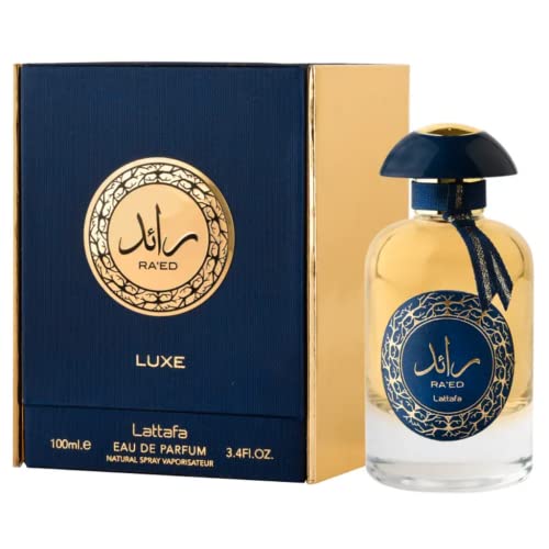 Lattafa Ra'ed Gold Luxe for Unisex Eau de Parfum Spray, 3.4 Ounce