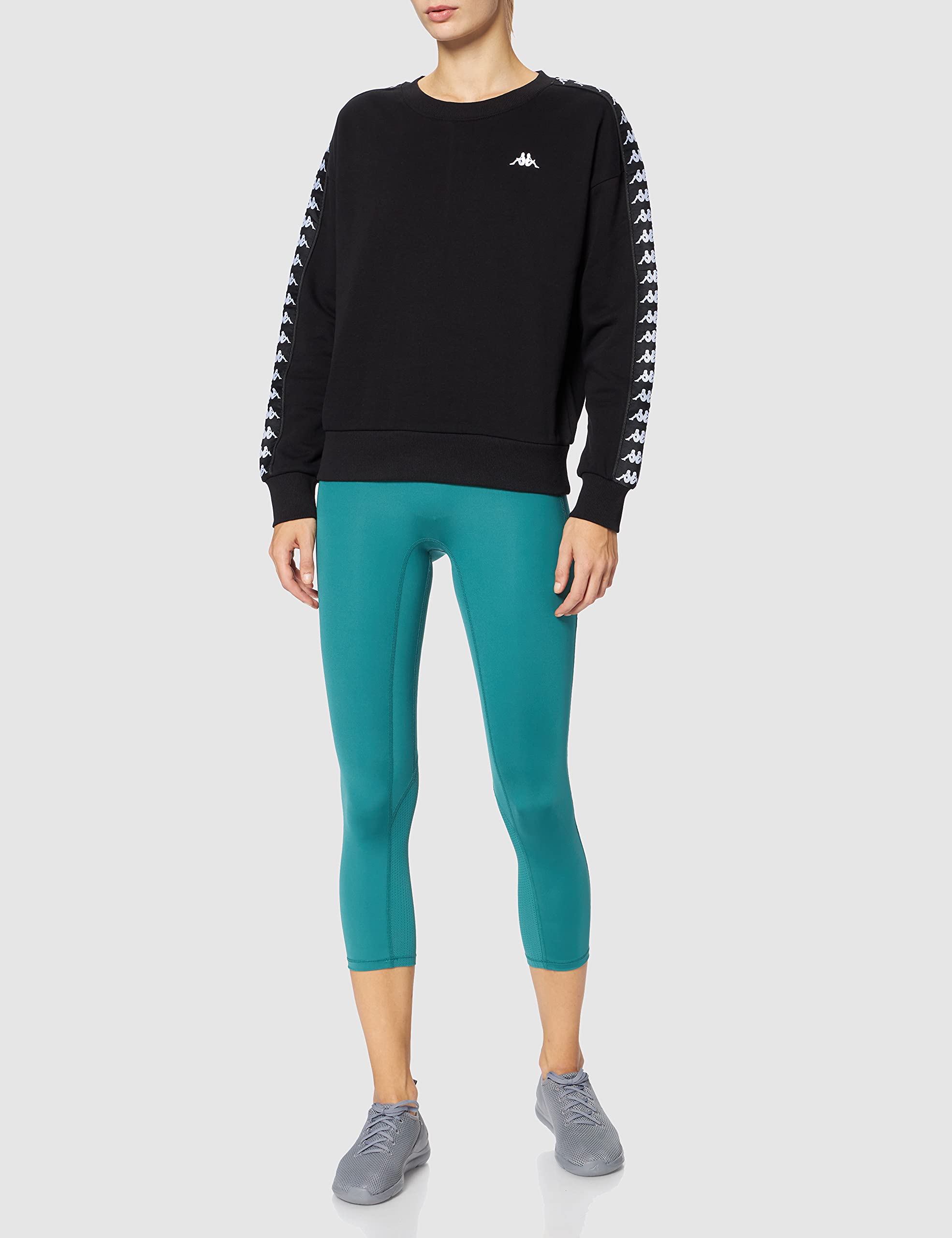 Kappa Janka Sweatshirt 310021-19-4006, Womens, Caviar, M Black
