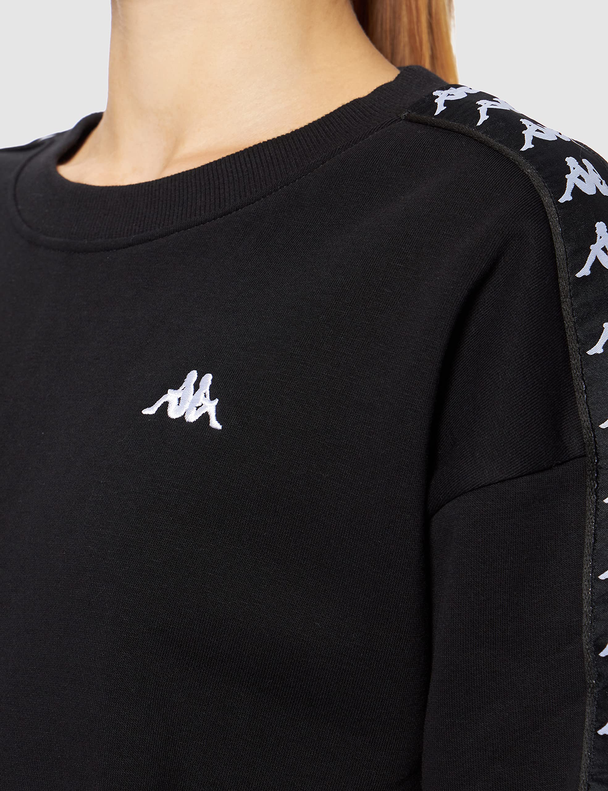 Kappa Janka Sweatshirt 310021-19-4006, Womens, Caviar, M Black