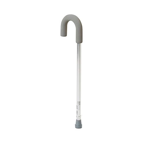 McKesson Walking Cane with Foam Round Handle, Aluminum, Adjustable Height 28 3/4 in to 37 3/4 in, 1 Count
