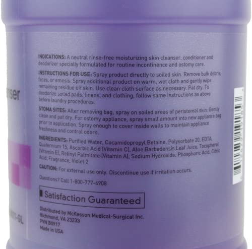 McKesson Perineal Wash Rinse-Free Cleanser, 1 Gallon Refill Bottle