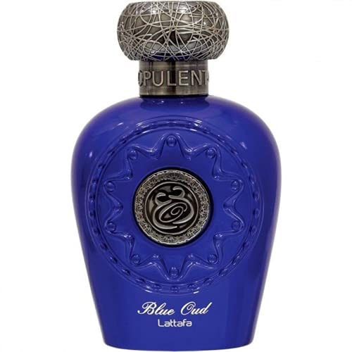 Lattafa Perfumes Opulent OUd EDP-100ML/3.4Oz| sweet-spicy,Woody, Leather, floral,Musk,Amber and Patchouli (Blue Oud)