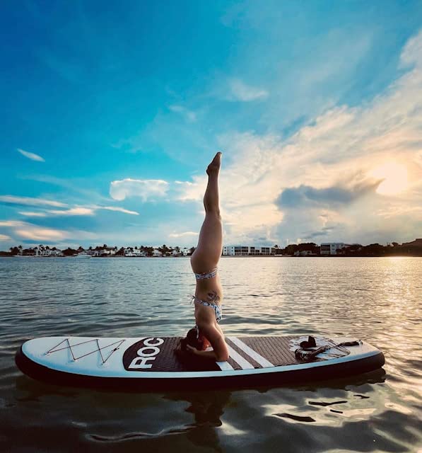 Roc Inflatable Stand Up Paddle Boards with Premium SUP Paddle Board Accessories, Wide Stable Design, Non-Slip Comfort Deck for Youth & Adults