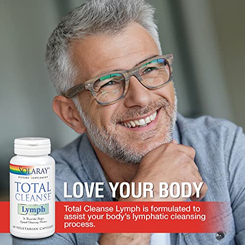 SOLARAY Total Cleanse Lymph | Red Root, Echinacea, Ginger and More for Healthy Cleansing Support | 60 VegCaps, 30 Serv.