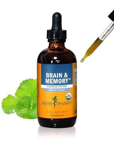 Herb Pharm Brain and Memory Liquid Herbal Formula with Ginkgo for Memory and Concentration, 4 Fl Oz