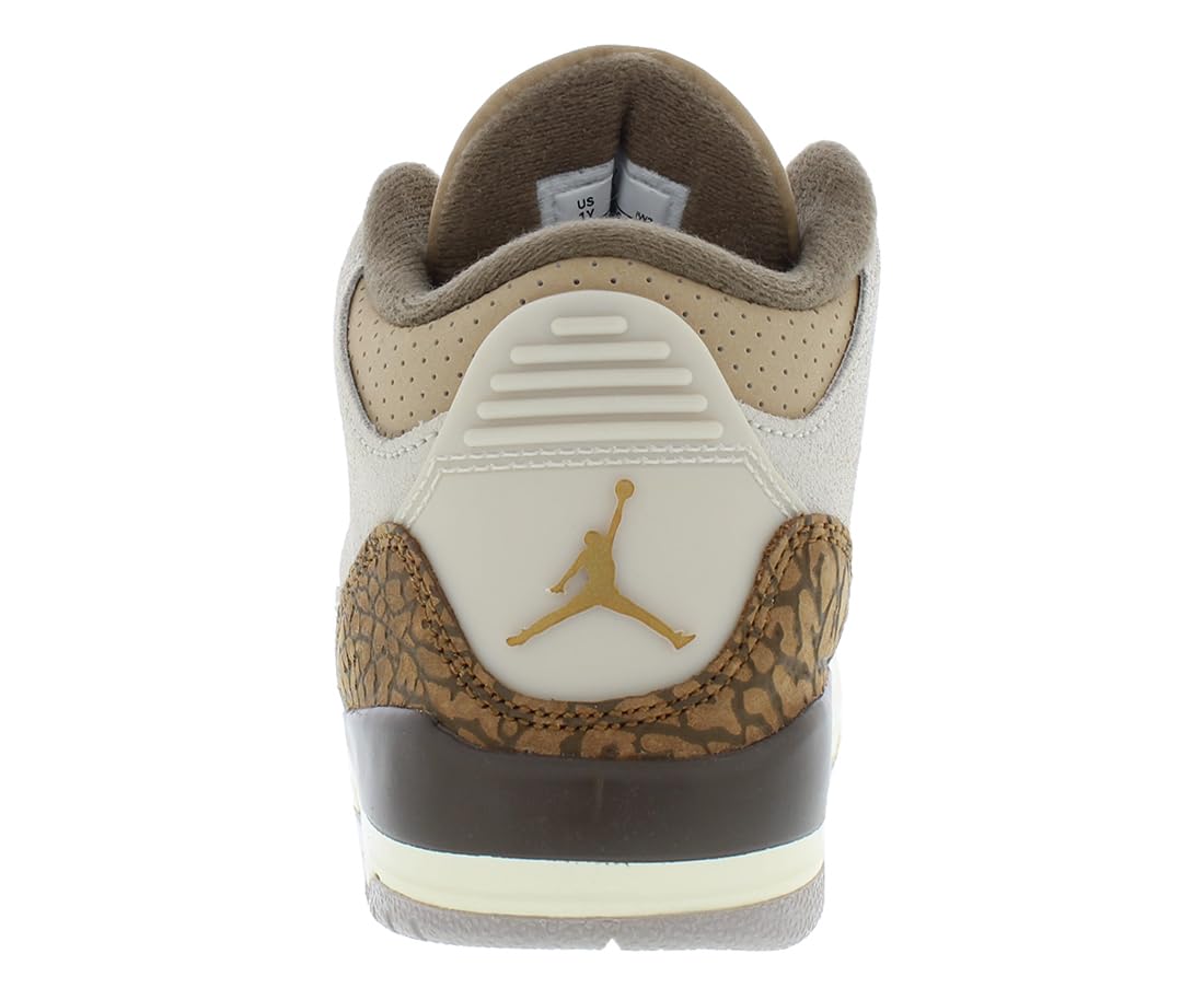 Jordan Little Kid's 3 Retro Palomino Lt BRN/Metallic Gold (DM0966 102) - 1