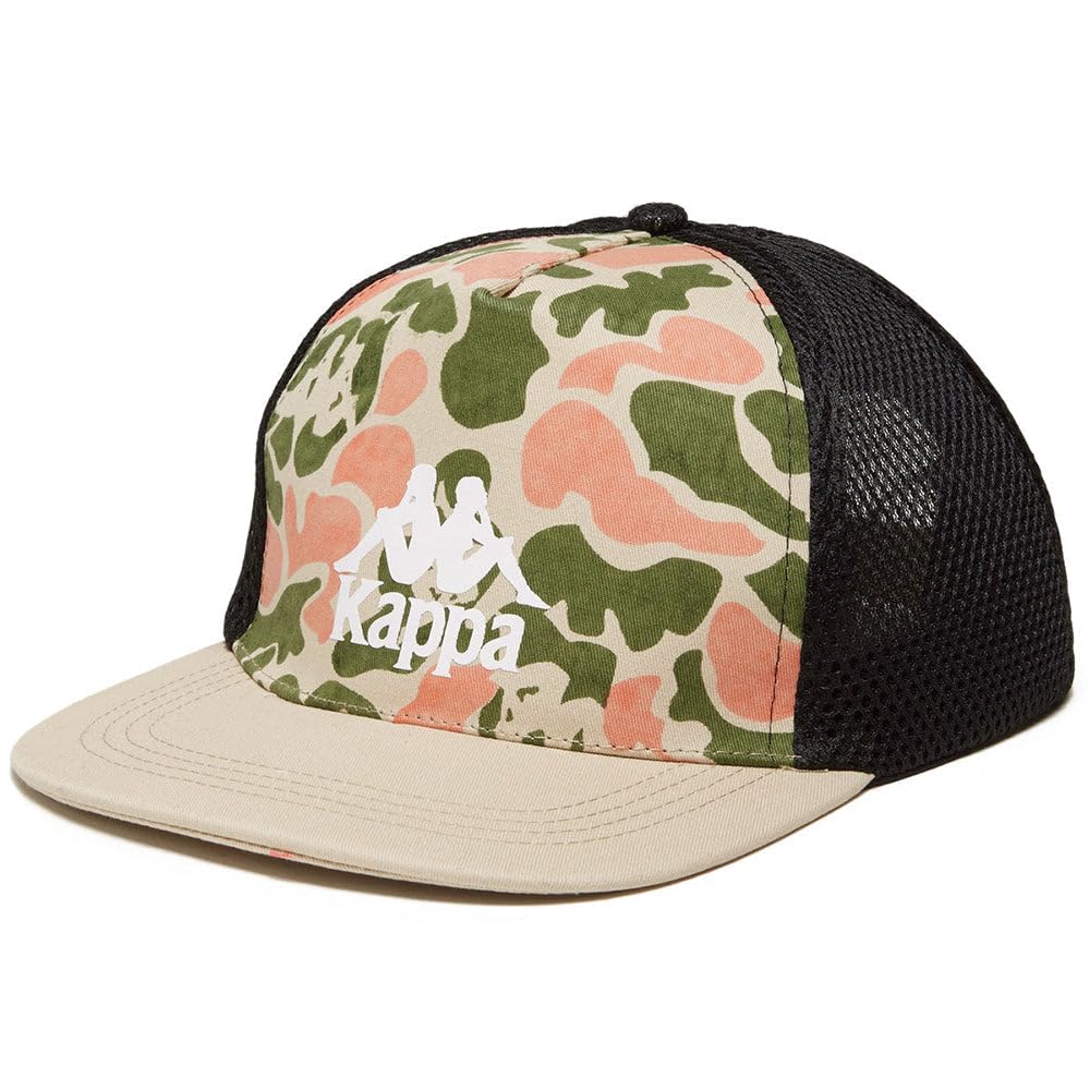 Kappa Authentic Polly Hat - Green Loden/Beige Lt Almond/Pink Peach/Bright White