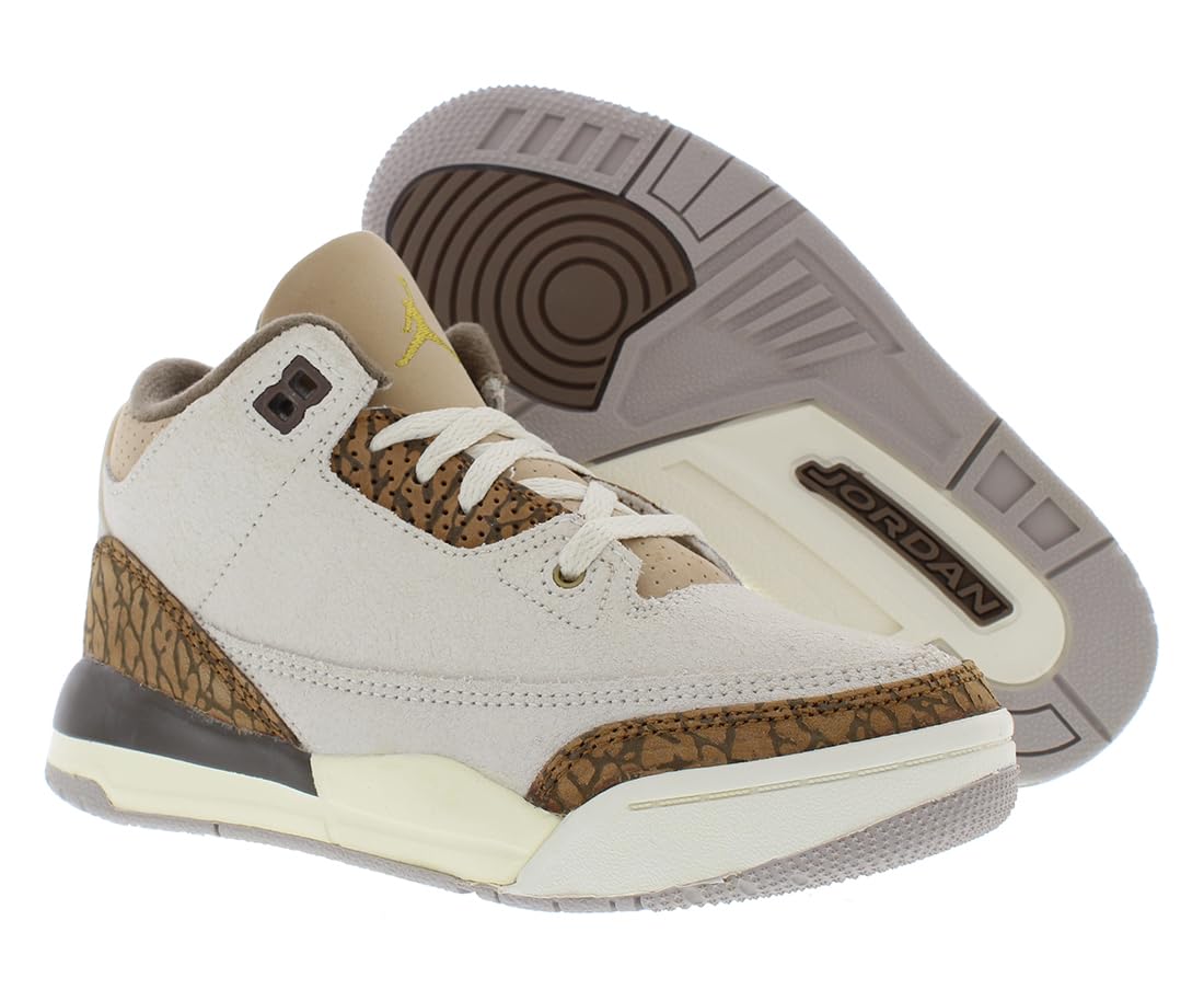 Jordan Little Kid's 3 Retro Palomino Lt BRN/Metallic Gold (DM0966 102) - 1