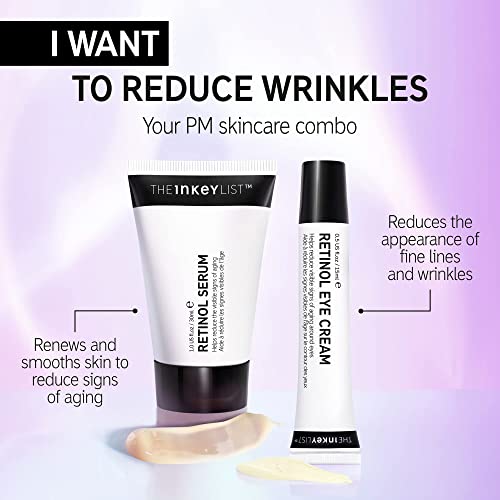 The INKEY List Retinol Eye Cream, Reduce Wrinkles and Fine Lines, Support Collagen Production, 0.5 fl oz
