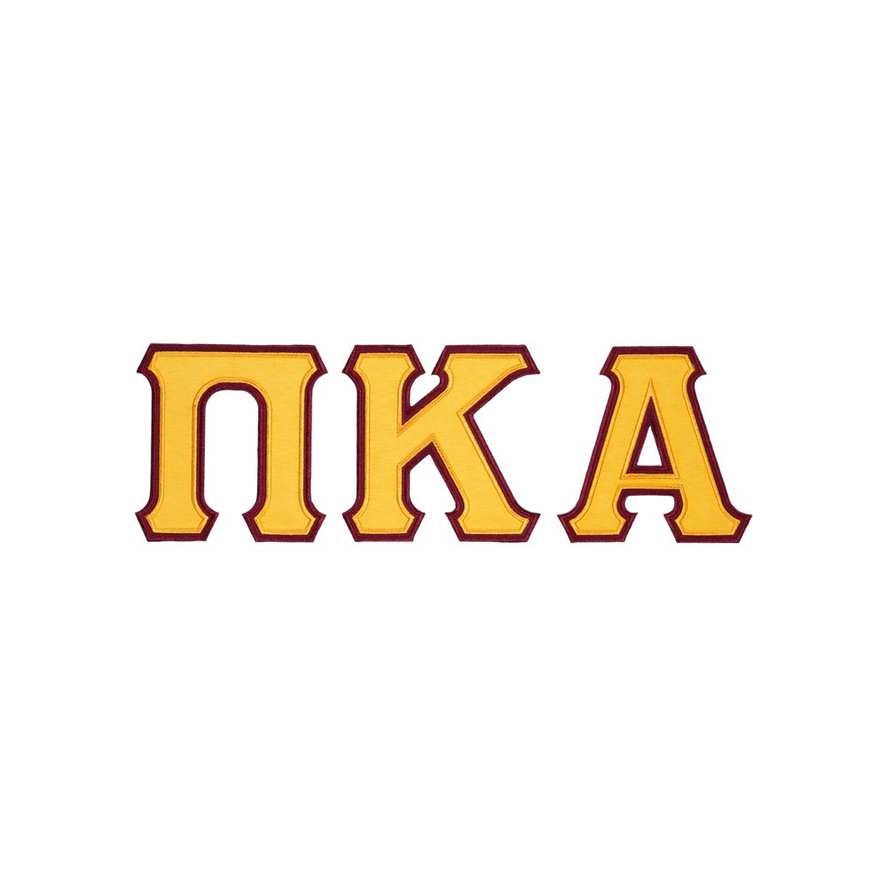Pi Kappa Alpha Twill Letter Hoody SPT Grey Large